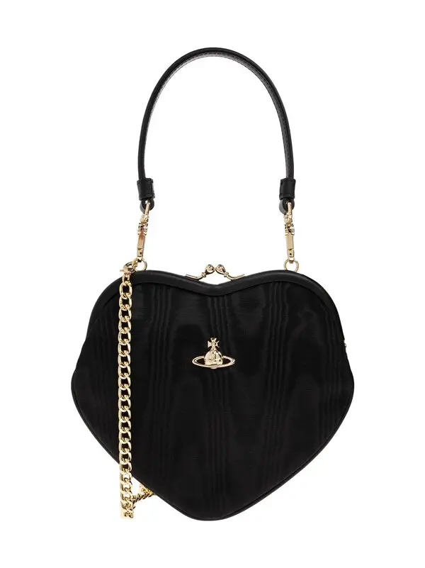 VIVIENNE WESTWOOD Belle Heart Frame Handbag - Black