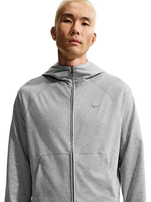 Nike Dri-fit Uv Protection Full-zip Performance Hoodie - Grey