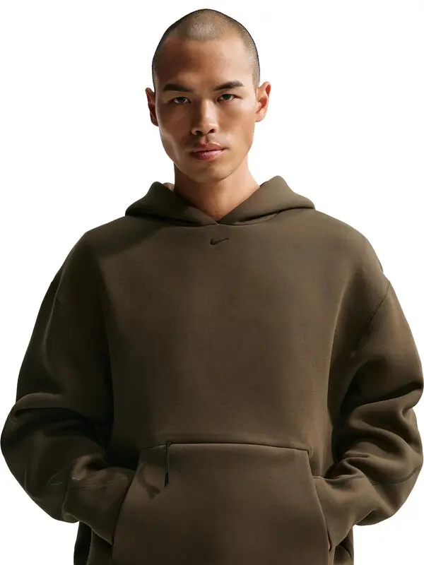 Nike Tech Fleece Pullover Hoodie - Brown