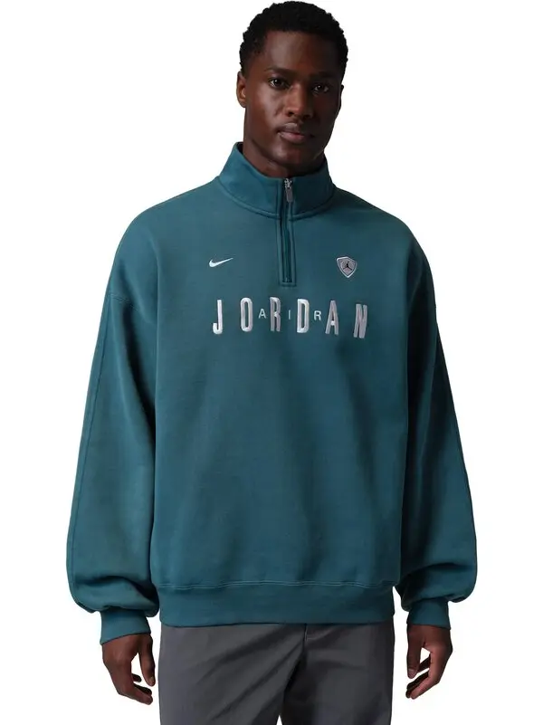 JORDAN Flight Graphic Fleece 1/4-zip - Blue