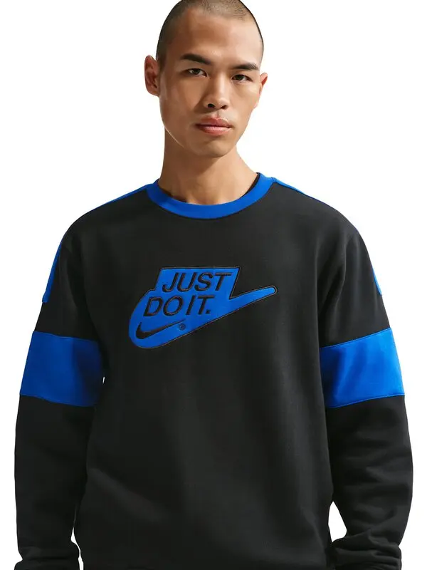 Nike Sportswear Club Fleece Crew-neck Sweatshirt - Black