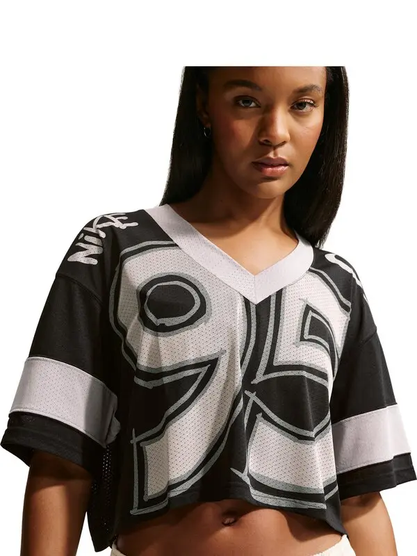 Nike Sportswear Oversized Cropped Jersey - Black