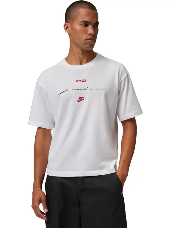 JORDAN Flight Script T-shirt - White