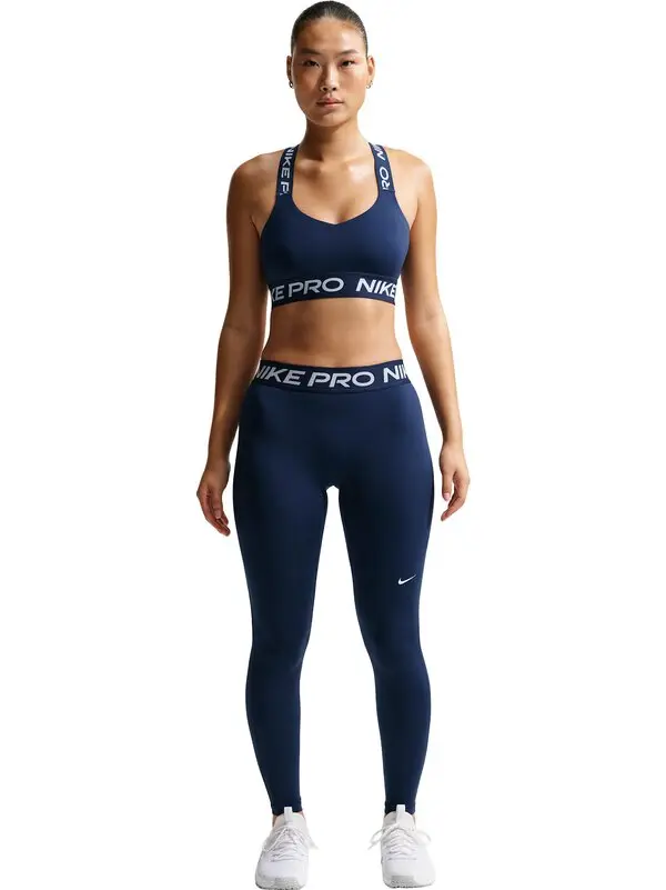 Nike Pro Mid-rise Full-length Leggings - Blue