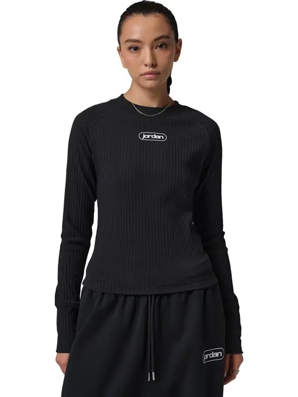 JORDAN Flight Long-sleeve Top - Black