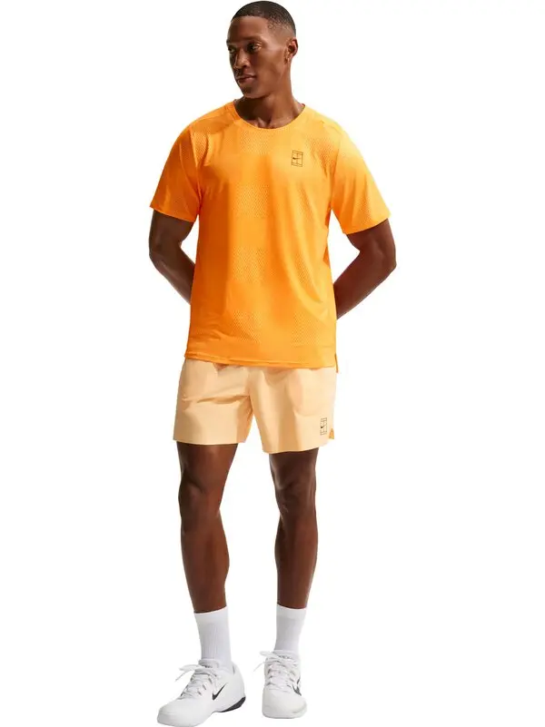 Nike Court Advantage Dri-fit 6" Tennis Shorts - Orange