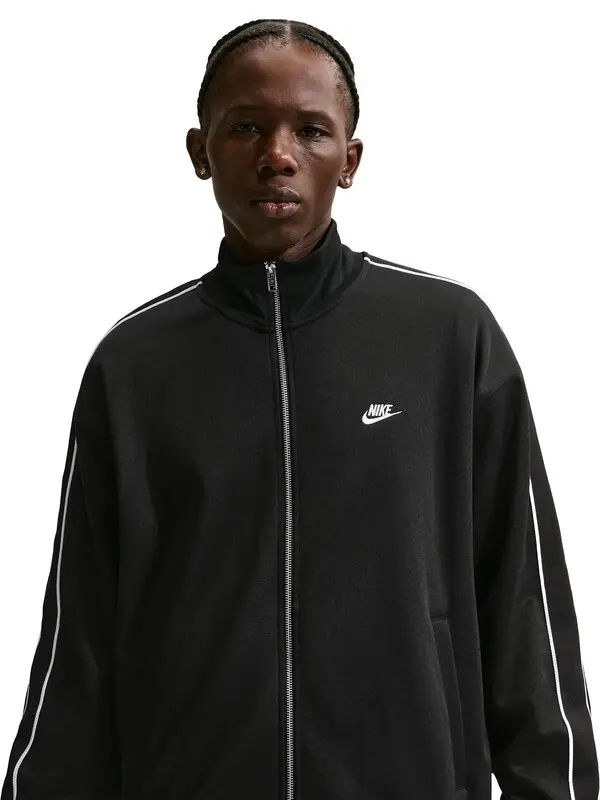 Nike Sportswear Club Oversized Knit Track Jacket - Black