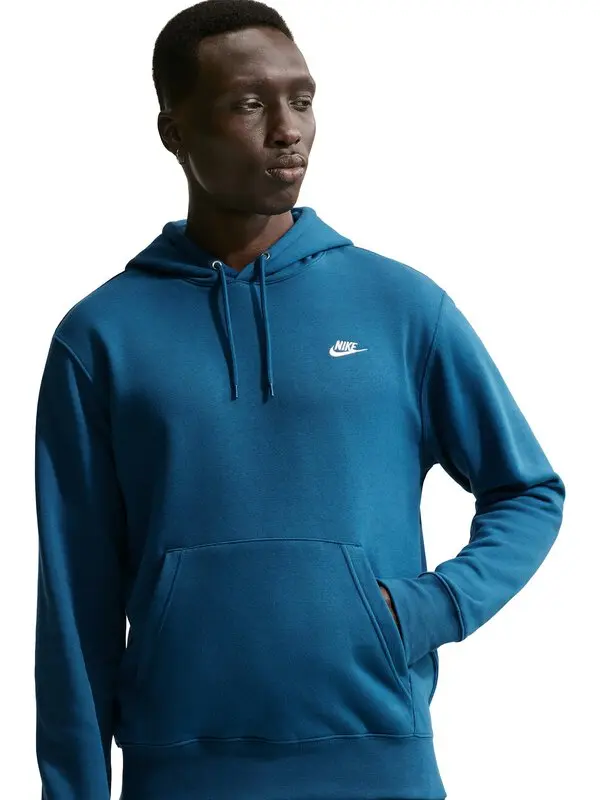 Nike Club Pullover Fleece Hoodie - Blue