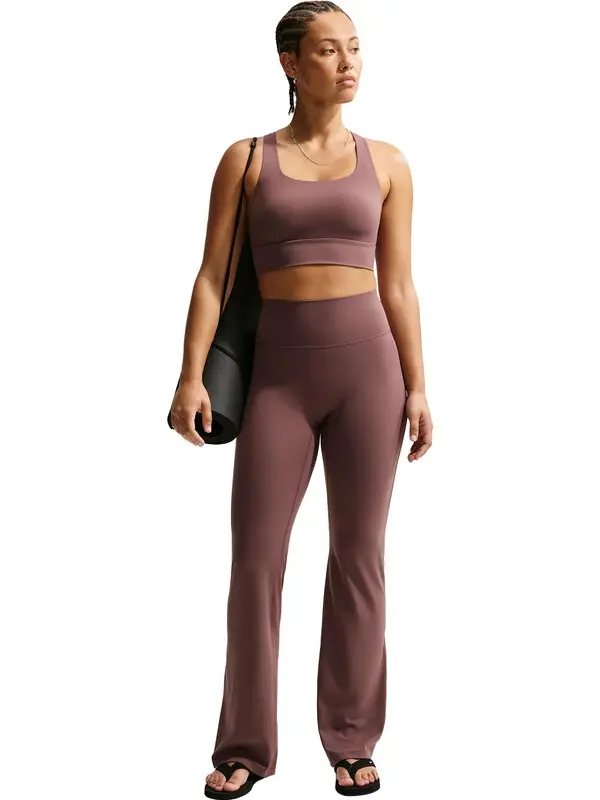 Nike Zenvy High-waisted Flared Leggings - Purple