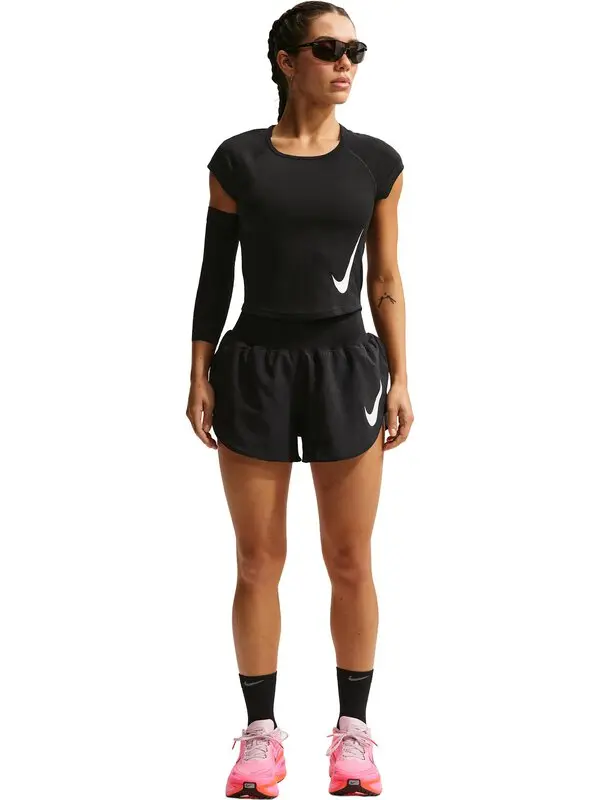 Nike Dri-fit Mid-rise Running Shorts - Black