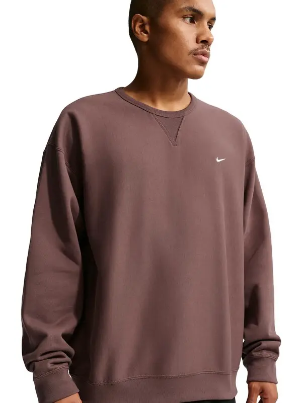 Nike Solo Swoosh Fleece Crew - Purple