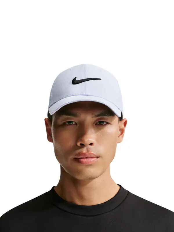 Nike Dri-fit Club Structured Swoosh Cap - Blue