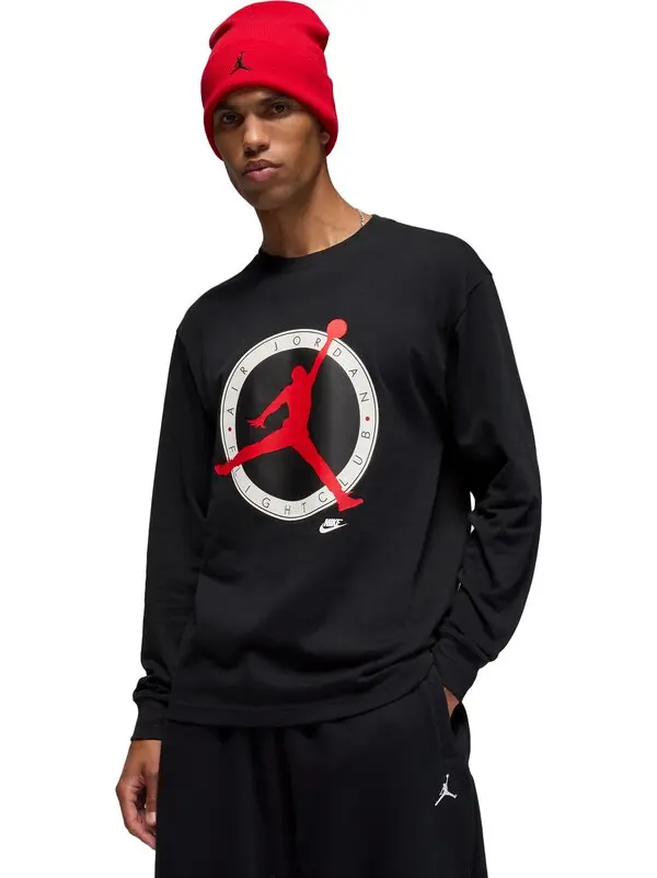 JORDAN Flight Club Long-sleeve T-shirt - Black