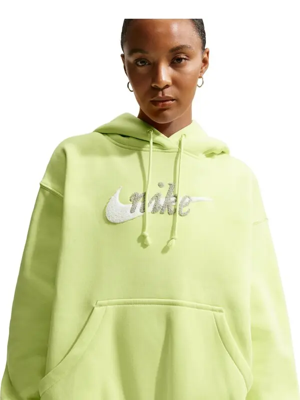 Nike Sportswear Phoenix Fleece Oversized Logo Hoodie - Yellow