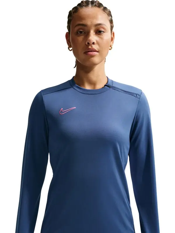 Nike Academy Dri-fit Crew-neck Long-sleeve Soccer Top - Blue