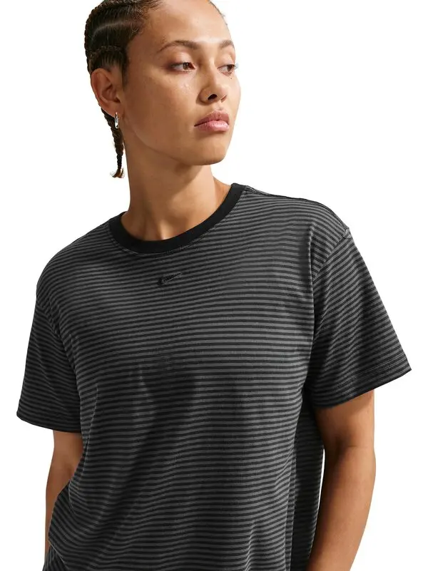 Nike Sportswear Oversized Striped T-shirt - Black