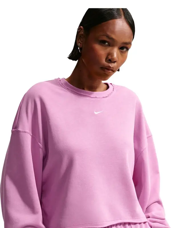 Nike Sportswear Chill Terry Oversized Crew-neck Sweatshirt - Purple