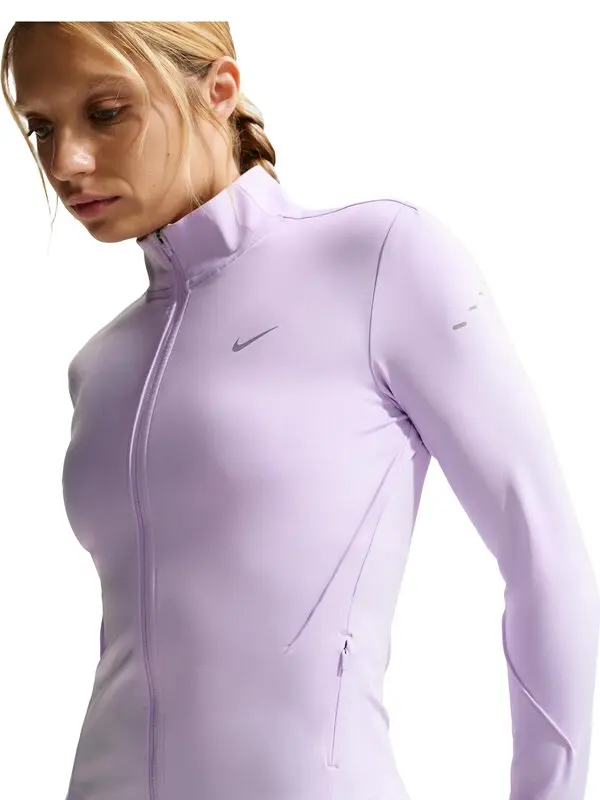 Nike Swift Dri-fit Full-zip Mid-layer Running Top - Purple