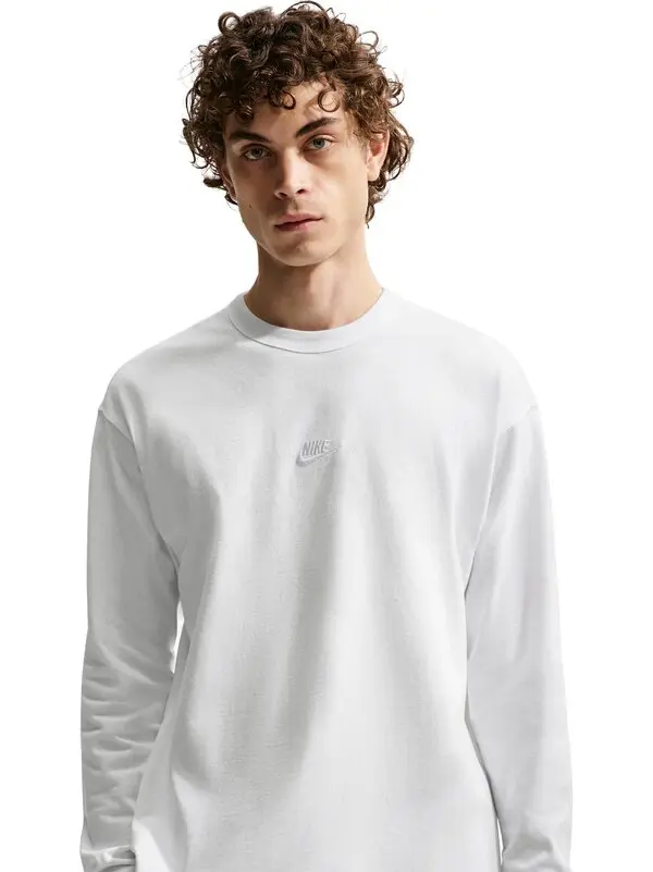 Nike Sportswear Premium Essentials Long-sleeve T-shirt - White