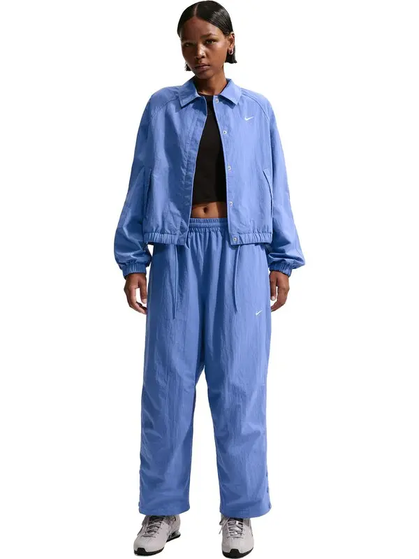 Nike Sportswear Oversized High-waisted Woven Pants - Blue