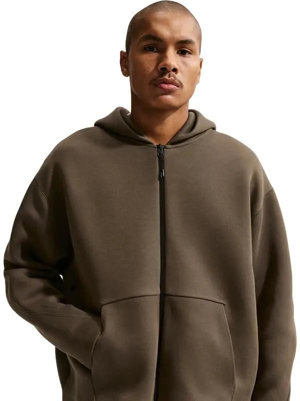 Nike Tech Fleece Full-zip Hoodie - Brown