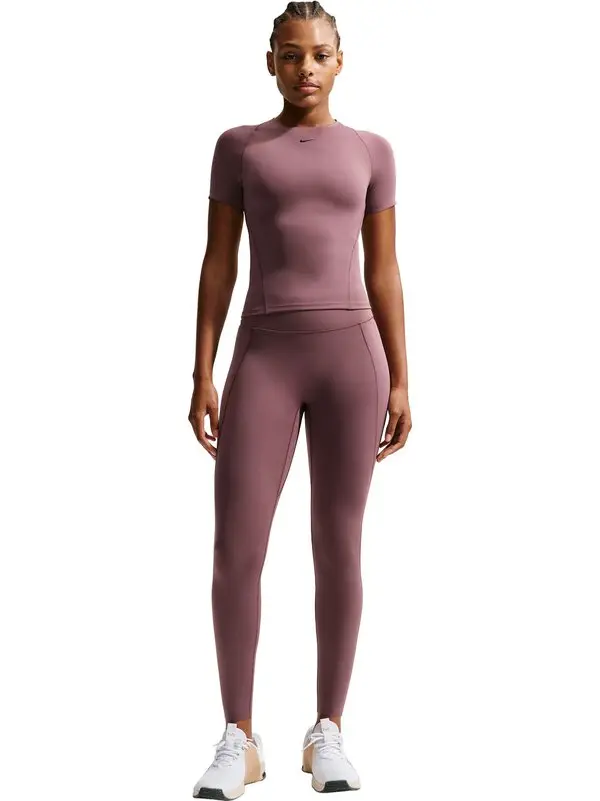 Nike Universa High-waisted Full-length Leggings With No Front Seam - Purple