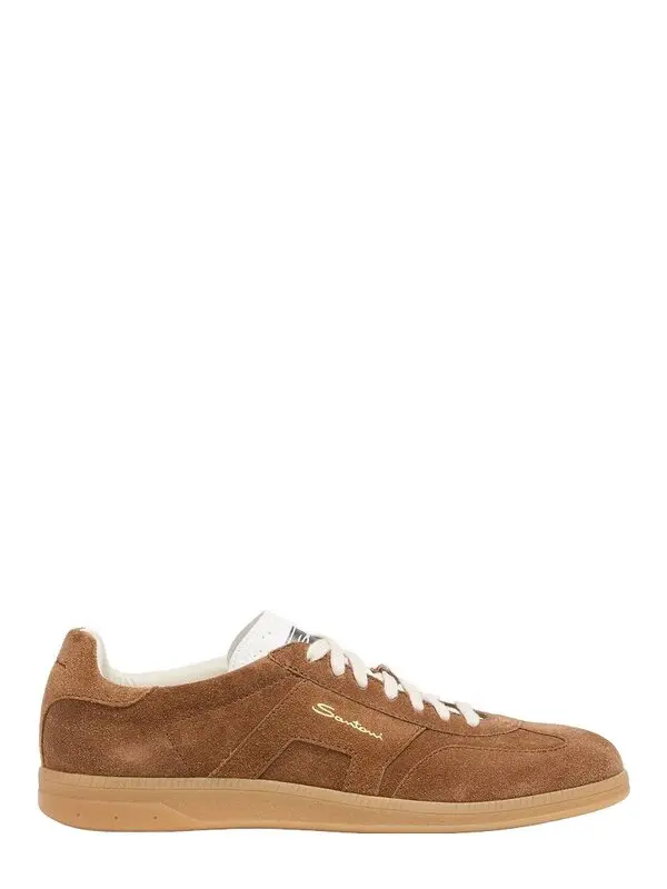 Santoni Suede Sneakers - Camel