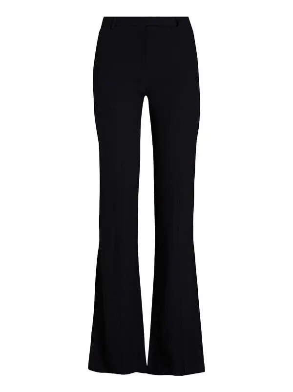 Alexander McQueen Crepe Flared Pants - Black
