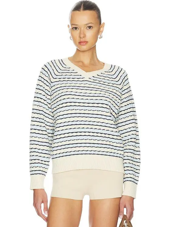 Frankies Bikinis Piper Cable Knit Sweater - Lighthouse