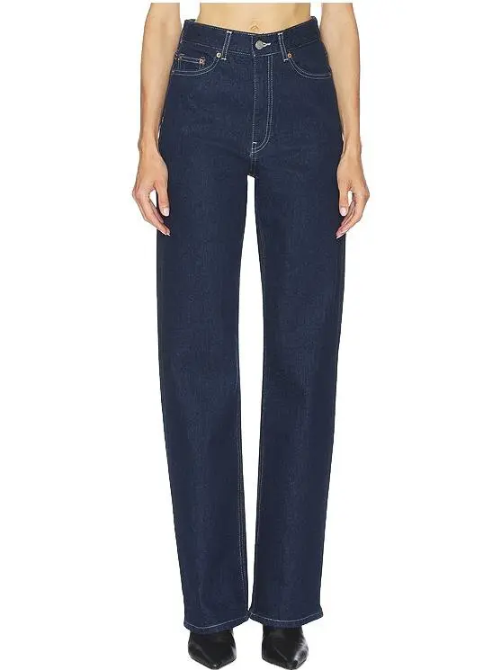 DR. DENIM Echo Straight Leg - Bay Rinse Contrast