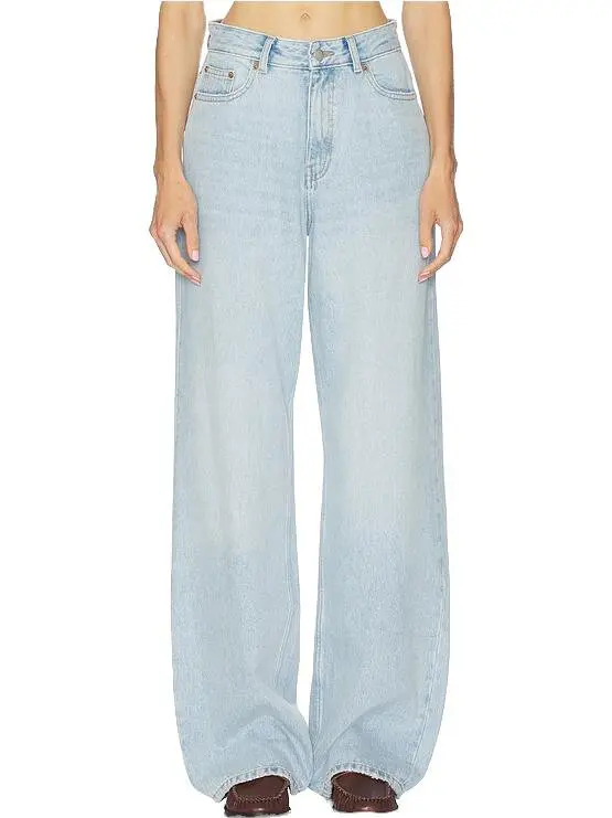 DR. DENIM Donna Wide Leg Jeans - Stream Light Used