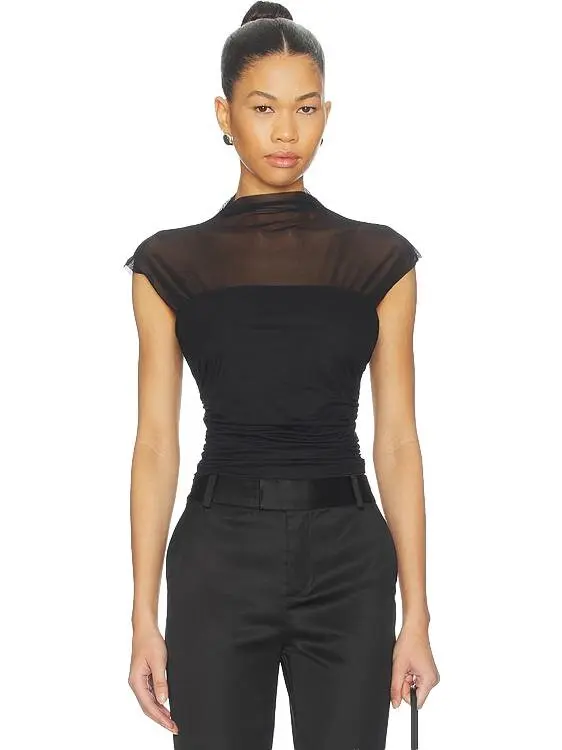 ELODIE THE LABEL Lana Top - Black