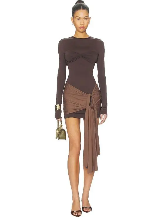 Lioness Midnight Mini Dress - Chocolate