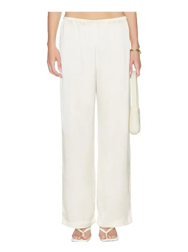 LESET Barb Wide Leg Pant - Creme