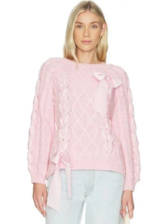 LoveShackFancy Kloss Pullover - Ballet Slipper