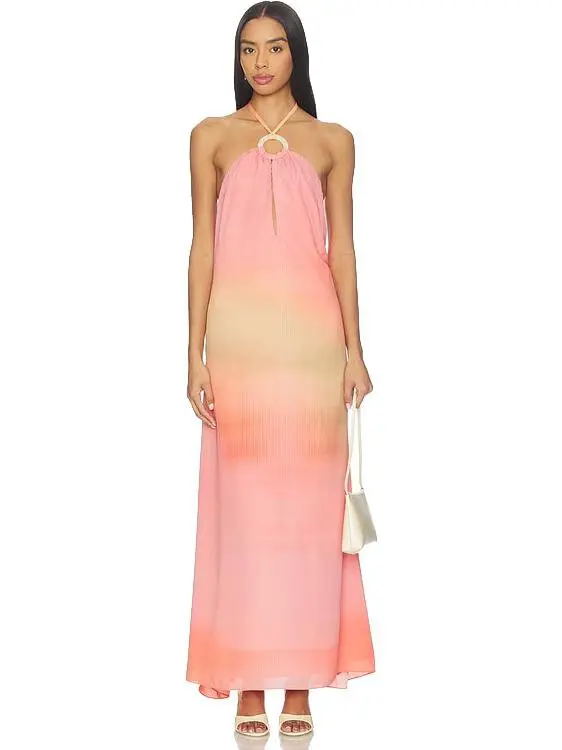 BAOBAB Rondine Maxi Dress - Coral Reef