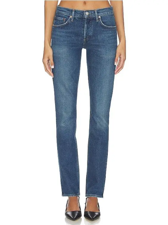 AGOLDE Low Rise Stacked Skinny Jeans - Outline