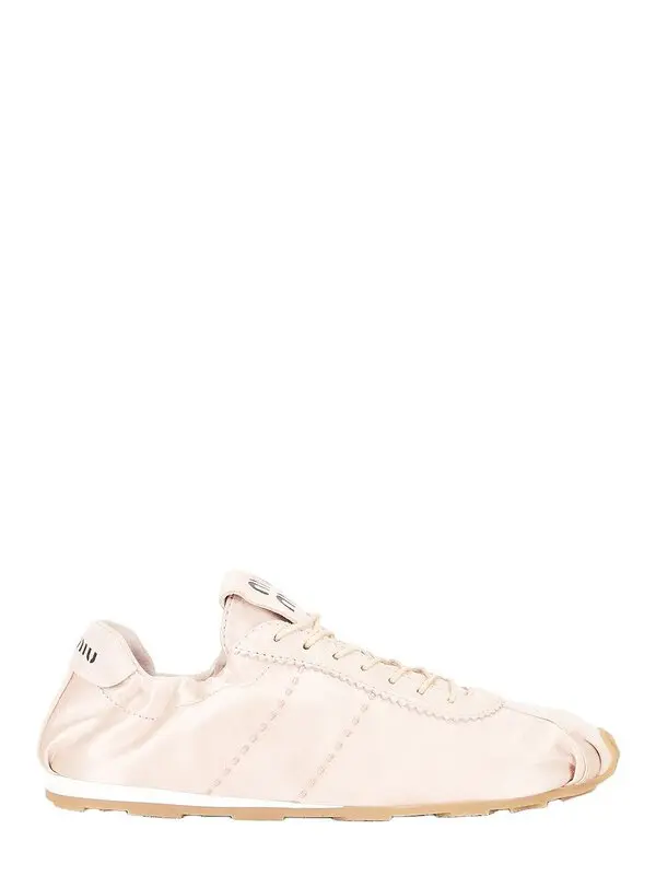 Miu Miu Plume Raso Sneaker - Cipria
