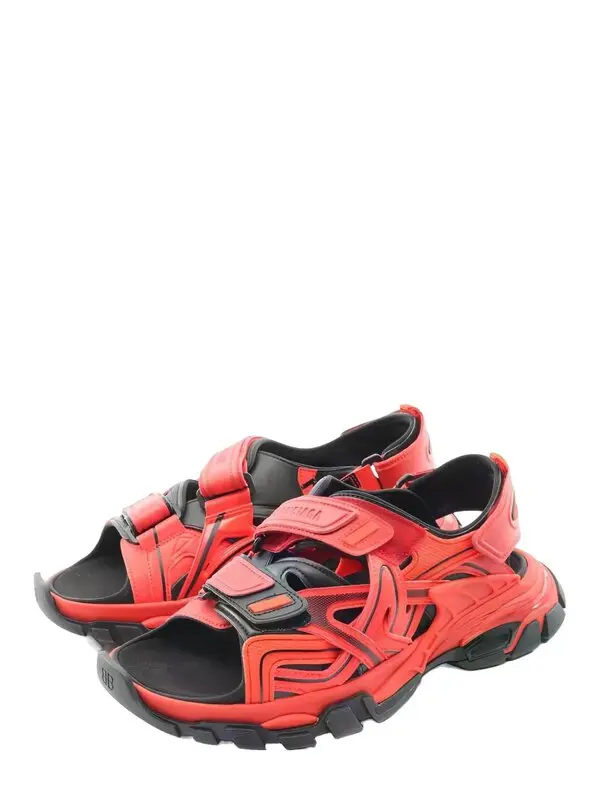 Balenciaga 20s Track Sandals - Red