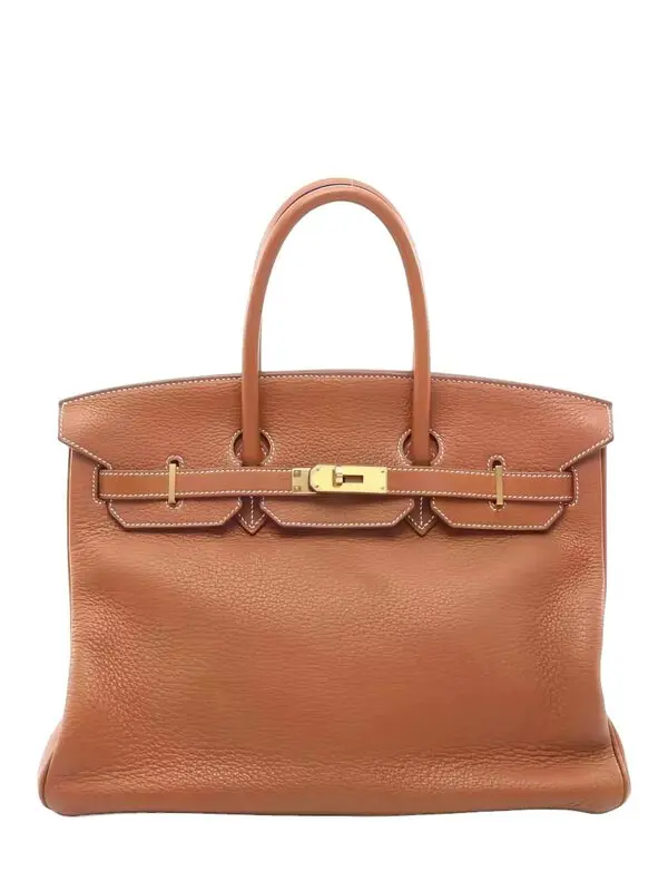 Hermès 2009 35 Birkin Top-handle Leather Handbag - Brown