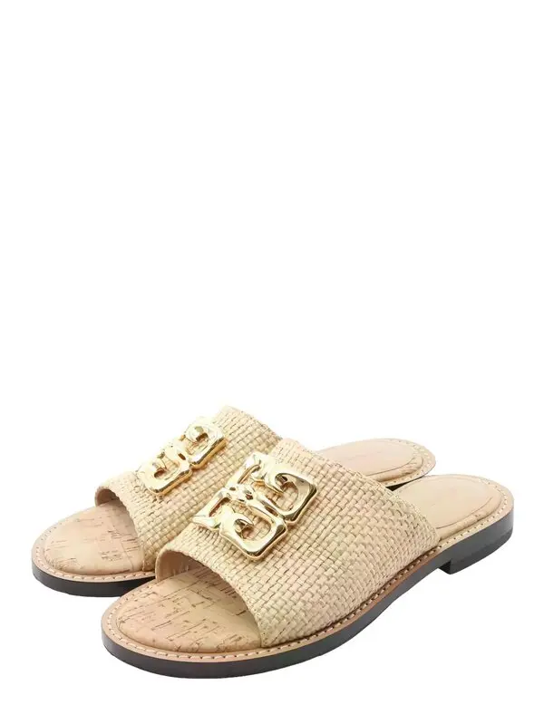 Givenchy 4g Liquid Slide Sandals - Neutrals