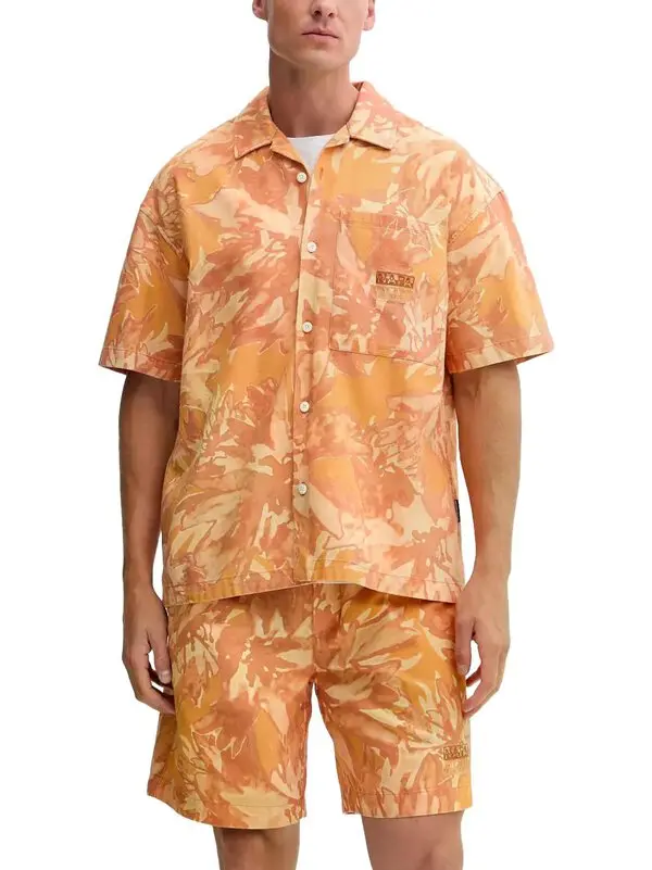 NAPAPIJRI Printed Pocket Shirt - Orange