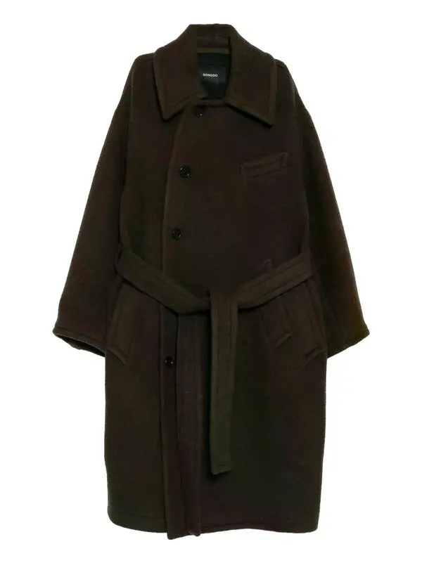 SONGZIO Bias Boucle Coat - Brown
