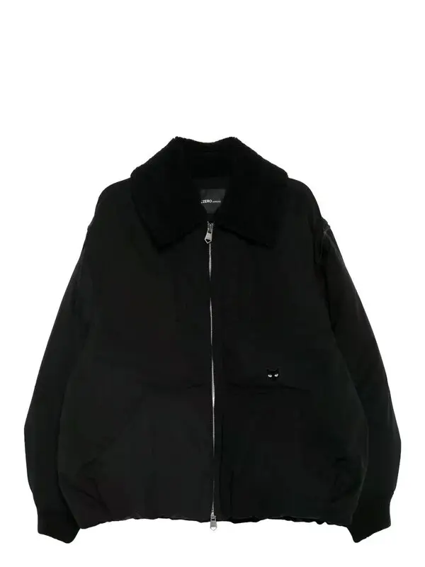 SONGZIO Panther-embroidered Down Jacket - Black