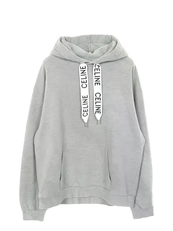 Celine 2010s Logo-print Hoodie - Grey