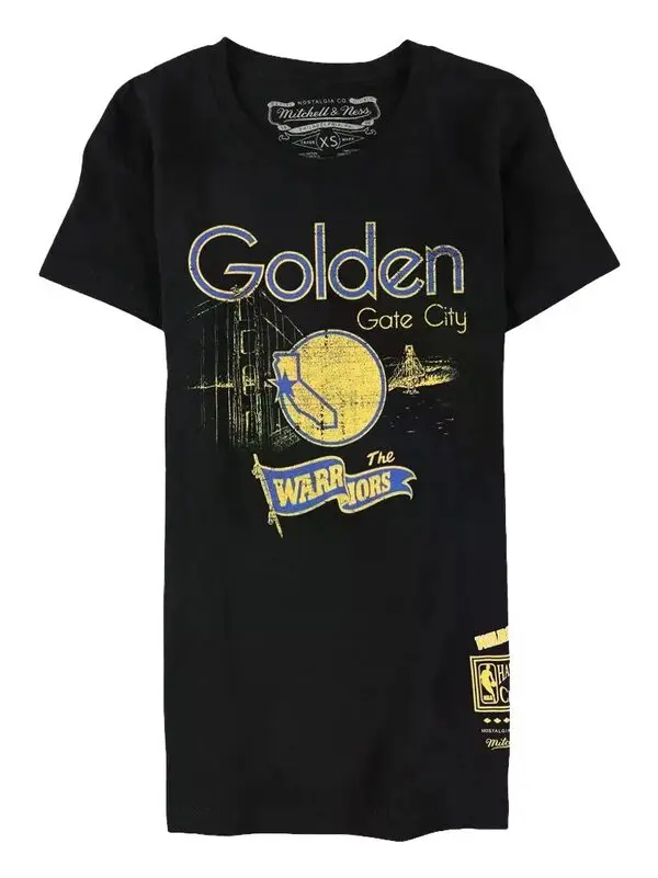 Mitchell & Ness Nba Golden State Warriors T-shirt - Black
