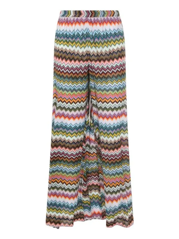 Missoni Multicolor Viscose Pants - Multi/dark Base