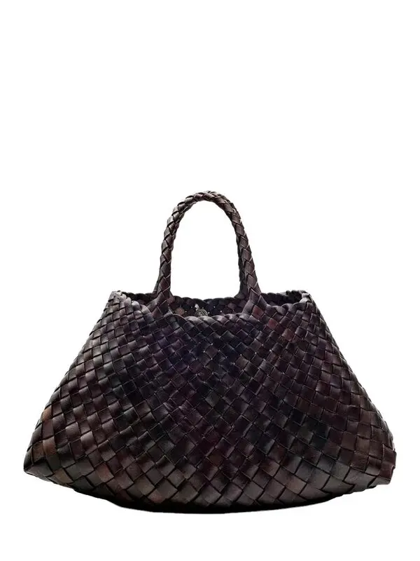 Dragon Diffusion Small Santa Croce Interwoven Tote - Brown