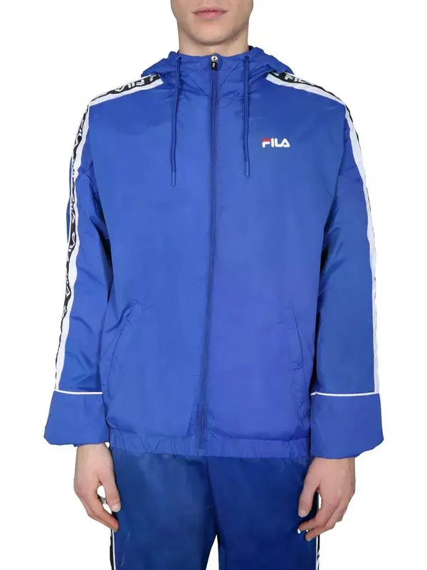 FILA Hooded Stripe Jacket - Blue