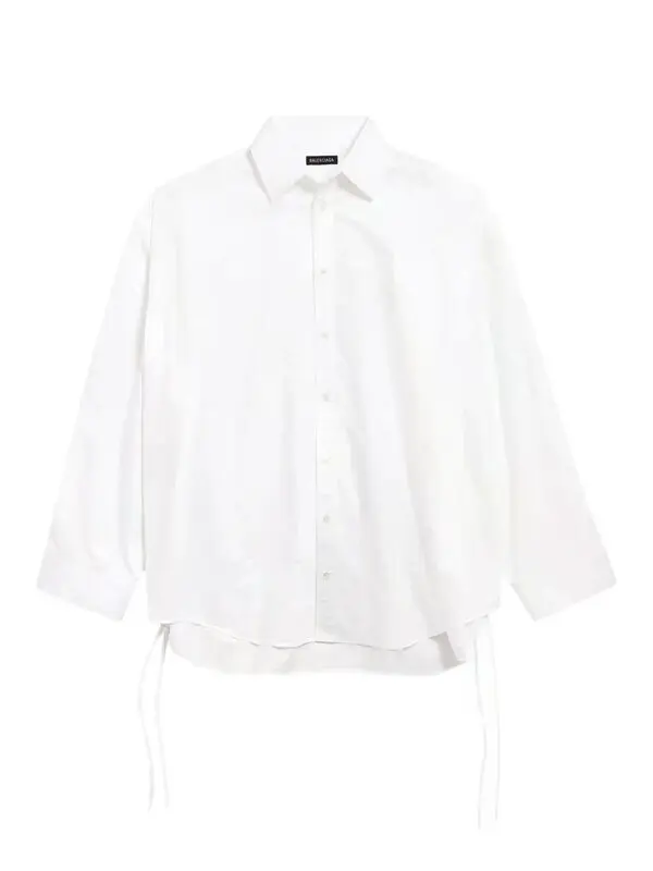 Balenciaga Drawstring-detail Shirt - White